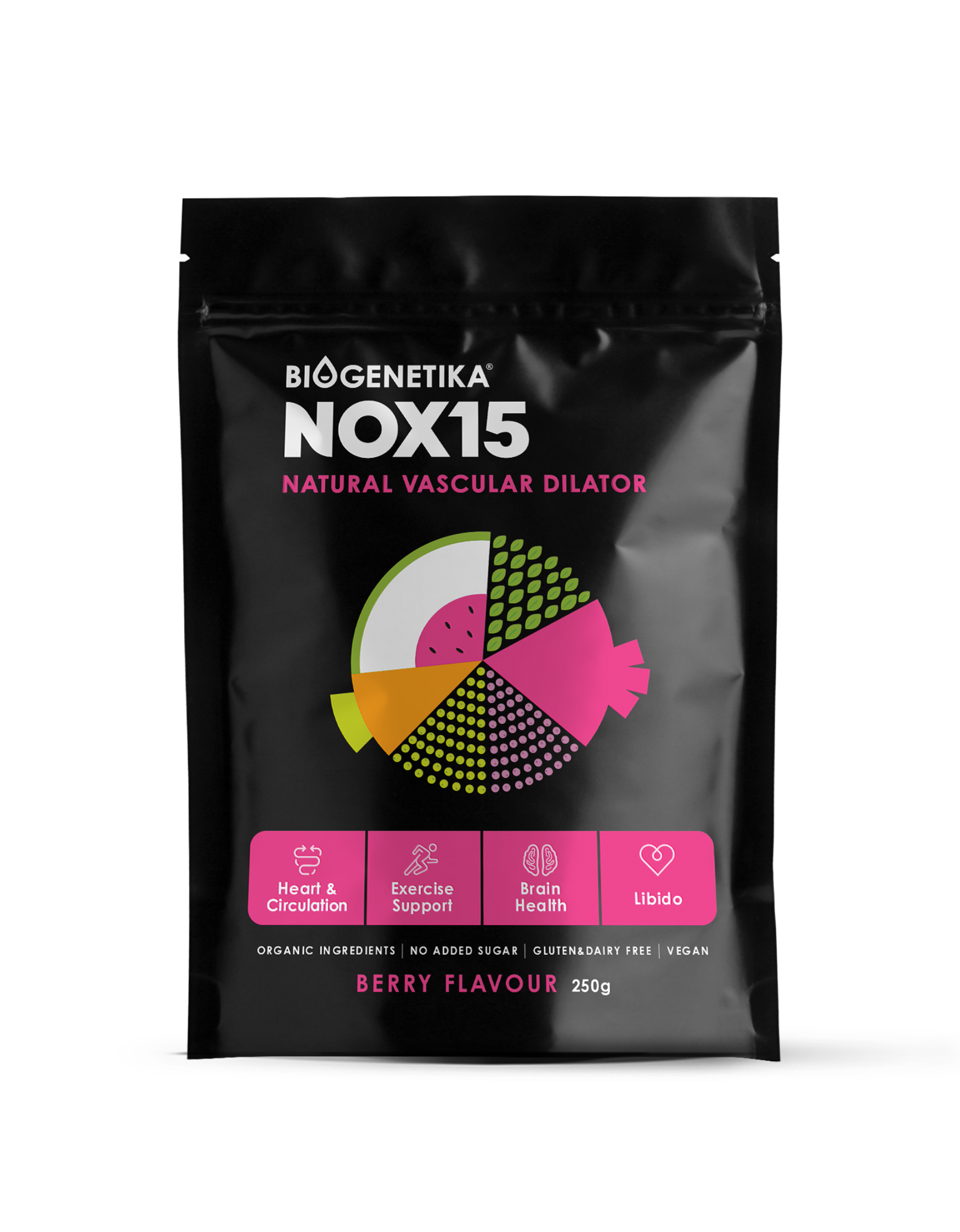 NOX15 - Energy & Nitric Oxide Booster | BioGenetika